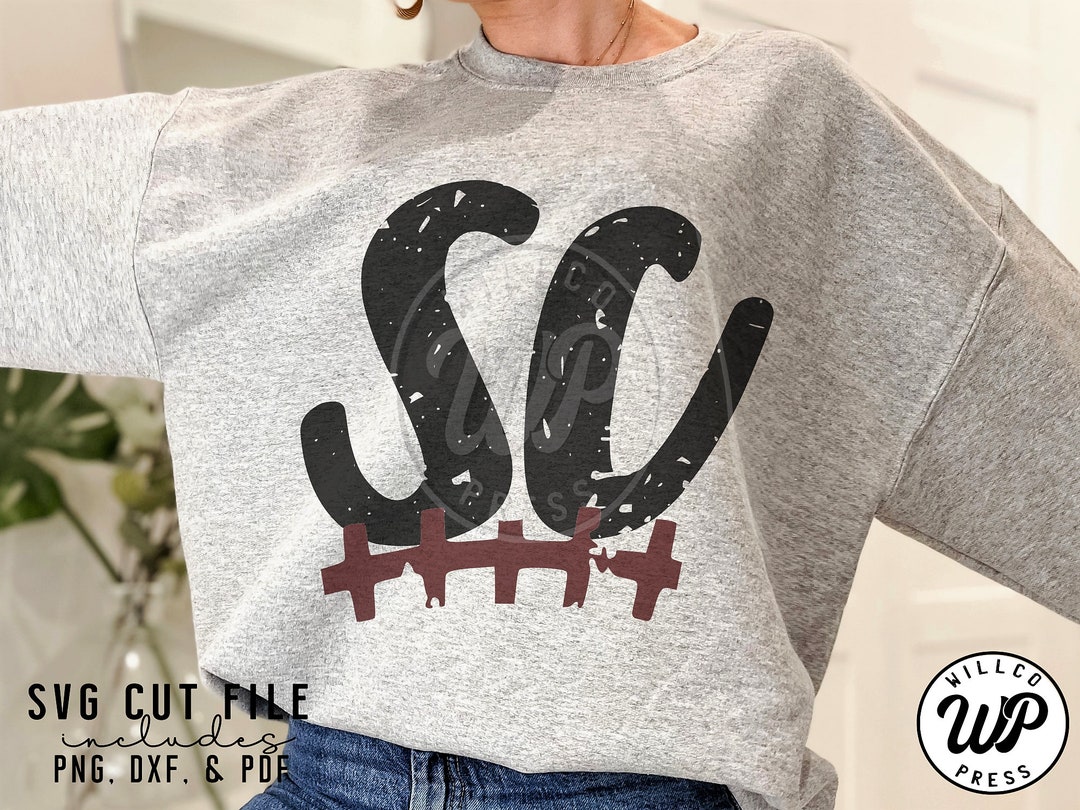 South Carolina Svg, Football Svg, Png, Dxf, Grunge Distressed, Svg ...