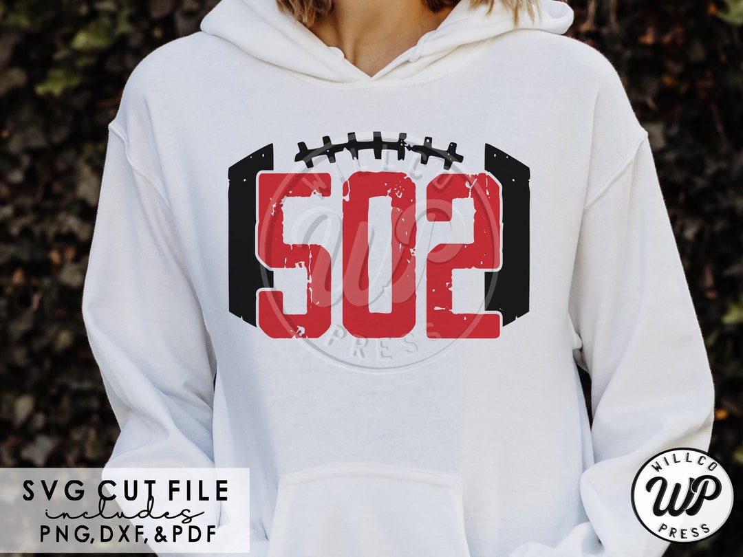 502 Area Code Svg, Grunge Football, Dtf, Dxf for Silouhette, Svg Files ...