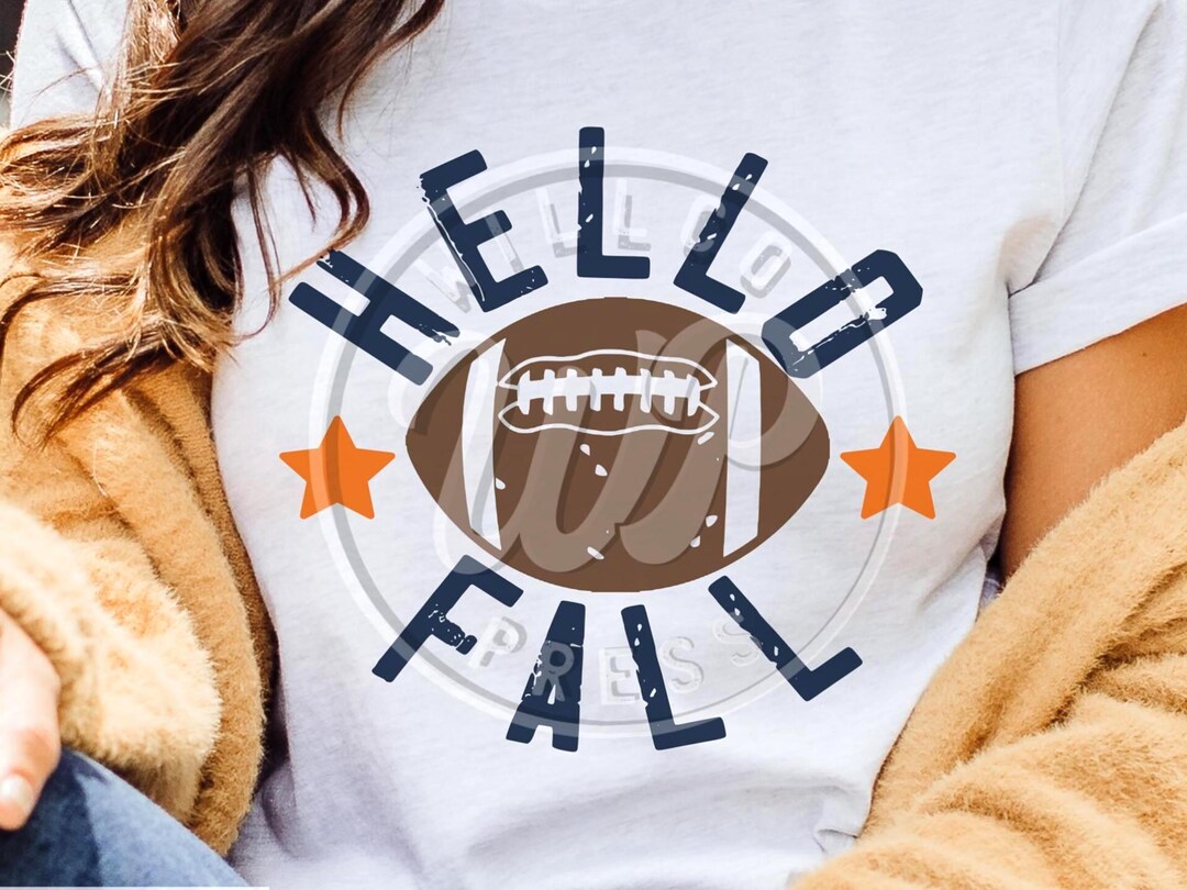 Hello Fall Svg, Grunge Football Svg, Fall Football Svg, Helmet Clipart ...