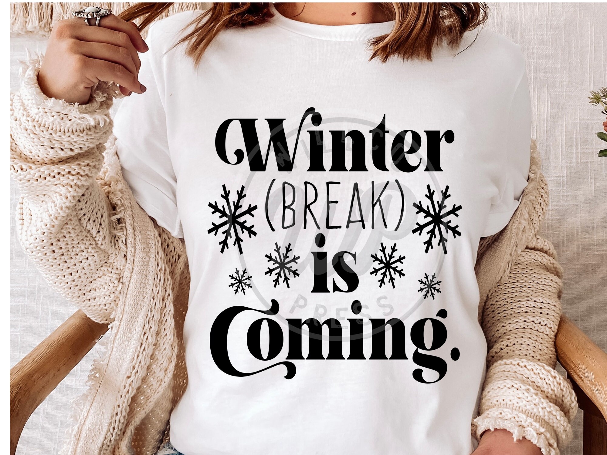 Winter Break Svg, Teacher Christmas Svg, Png, Dxf, Svg Files for Cricut ...