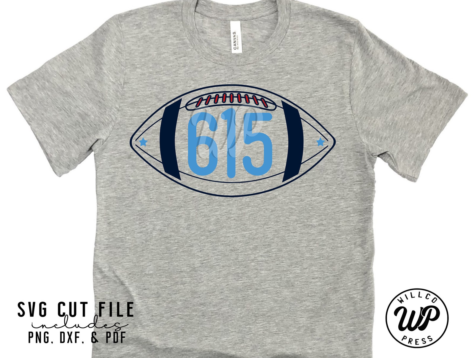 615 Football Svg, Nashville Tennessee, SVG Files for Cricut ...