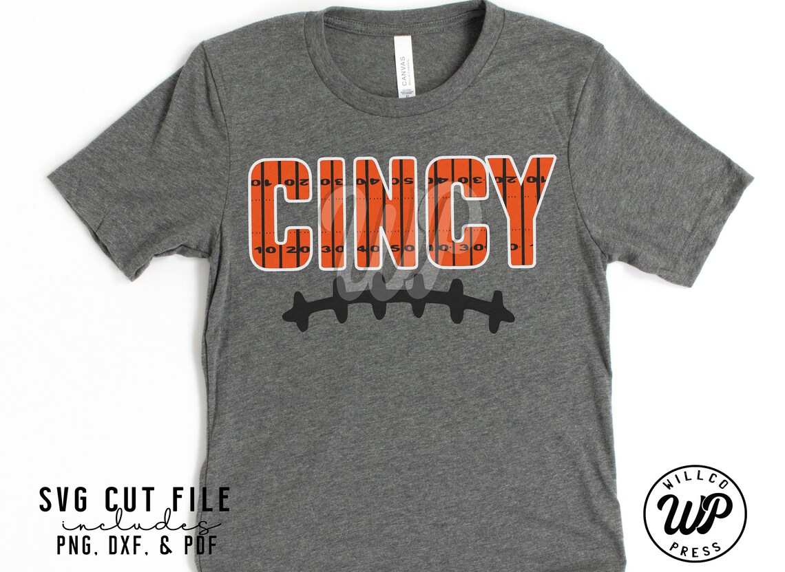 Cincy Football Svg, Cincinnati Field, Png, Dxf, Svg Files for Cricut ...