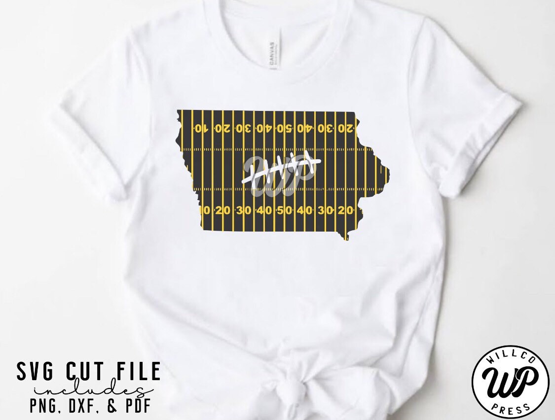 Iowa Football Svg Png Dxf Svg Files for Cricut Shirt Svgs | Etsy
