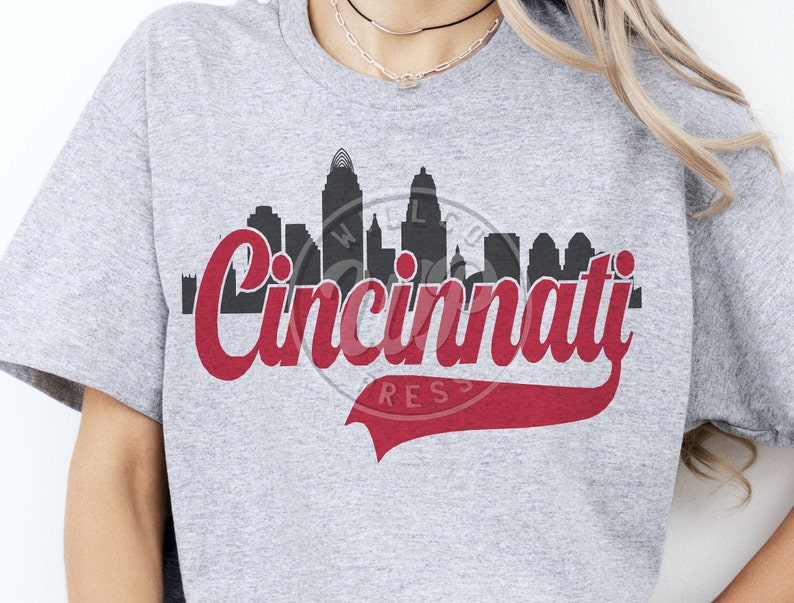Cincinnati Skyline Png, Cincy Svg, Svg Files for Cricut, Sublimination ...