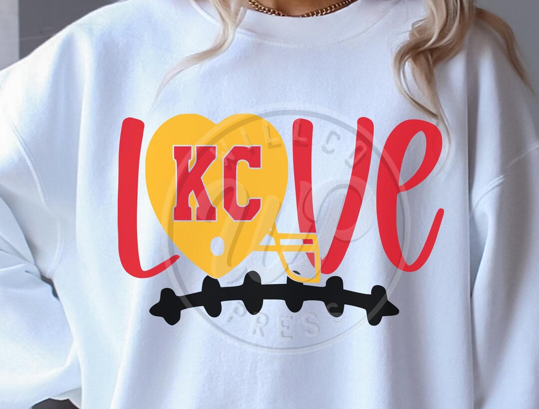 Love Kansas City, Football Svg, Heart Helmet, Png, Dxf, Svg Files for ...