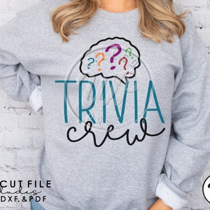 Trivia Crew Svg, Trivia Night Svg, Game Night, Png, Dxf, Svg Files for ...