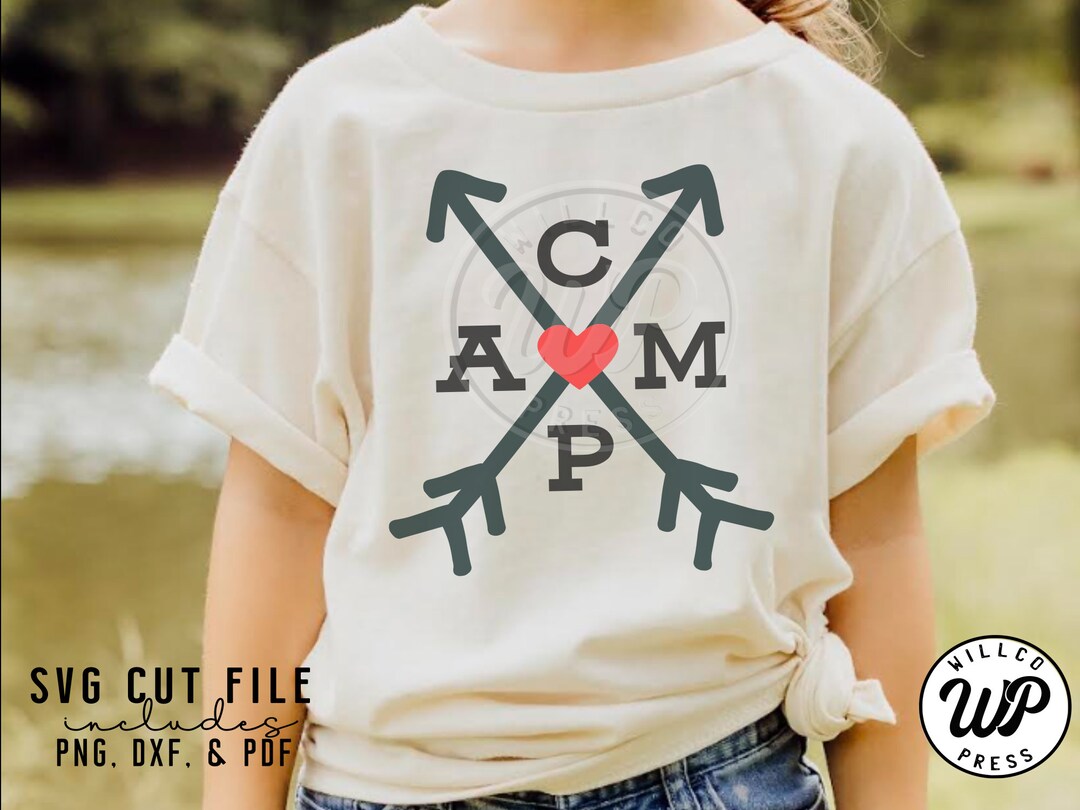 Camp Arrows Svg, Camp Shirt, Summer Camp Svg, Camping Svg, Vinyl, Iron ...