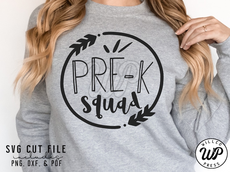 Pre K Squad Svg Pre Kindergarten Teacher Shirt Svgs Png | Etsy