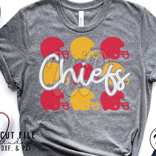 Chiefs Football Svg Png Dxf Svg Files for Cricut Shirt | Etsy