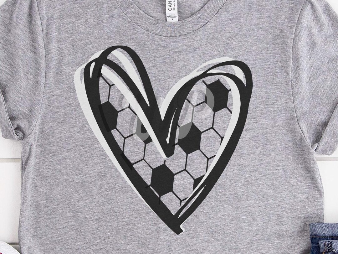 Soccer Hearts Svg, Png, Dxf, Svg Files for Cricut, Shirt, Clipart, Iron ...