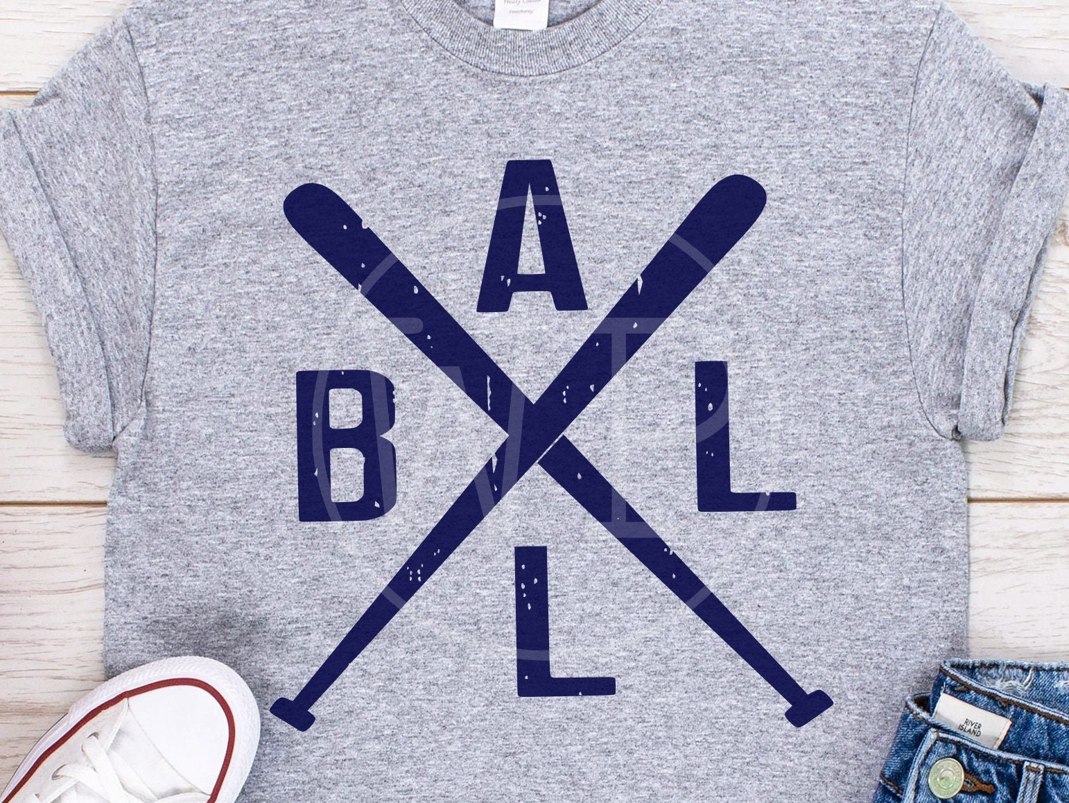 Baseball Svg Crossed Bats Distressed Grunge Png Dxf Svg - Etsy