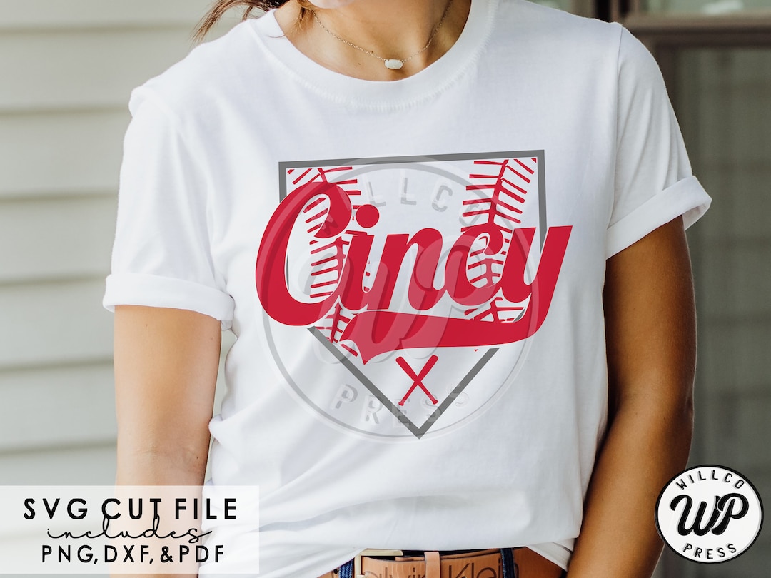 Cincy Baseball Svg Cincinnati Svg Png Dxf Svg Files for - Etsy