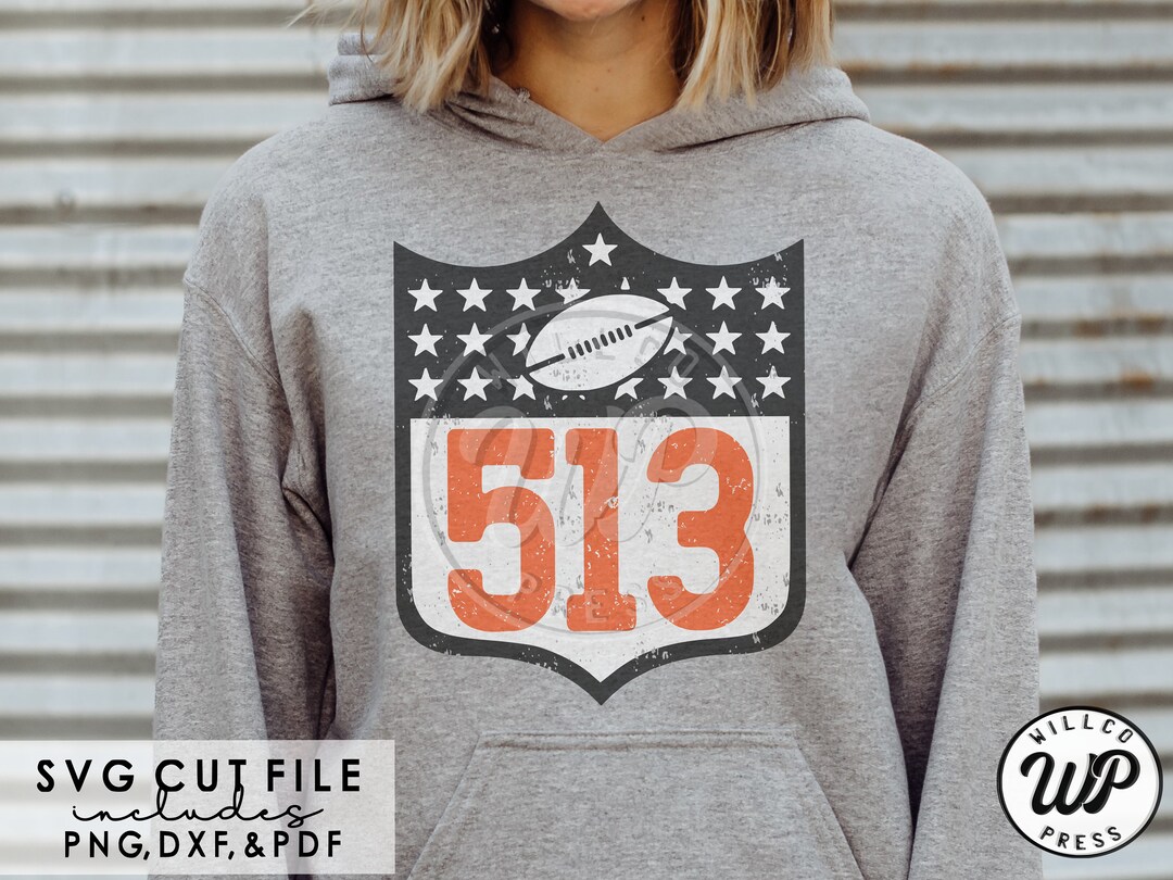 513 Football Png, Cincinnati Area Code, Svg Files for Cricut, 300 Dpi ...