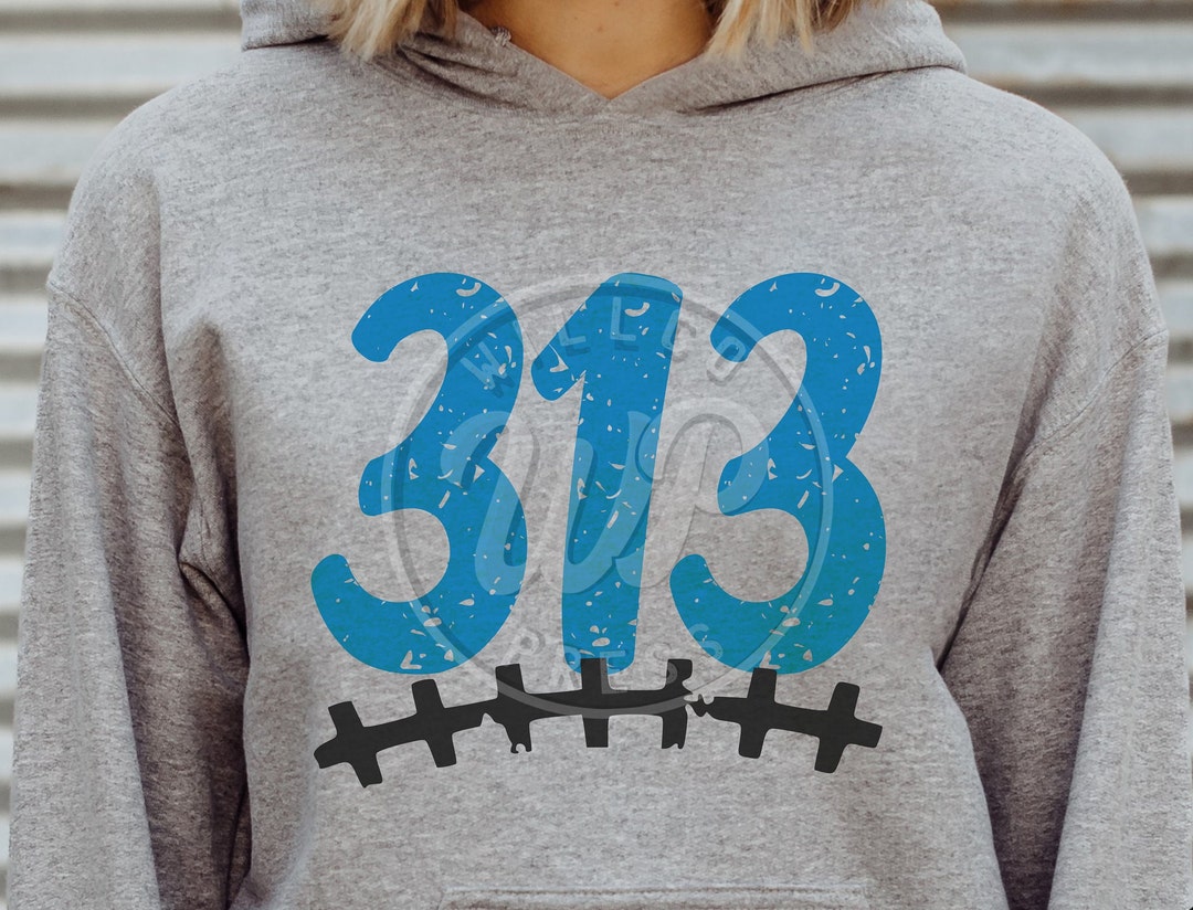 313 Football Svg, Detroit Area Code, Grunge Laces, Sublimination, Dtf ...