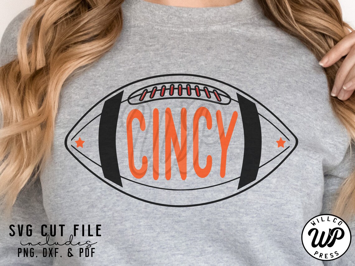 Cincy Football Svg, Cincinnati Svg, Png, Dxf, Svg Files for Cricut ...