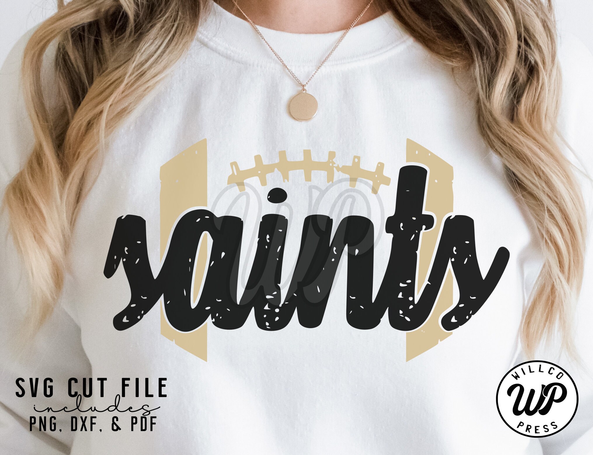 Saints Football Svg, Grunge Distressed, Png, Dxf, Svg Files for Cricut ...