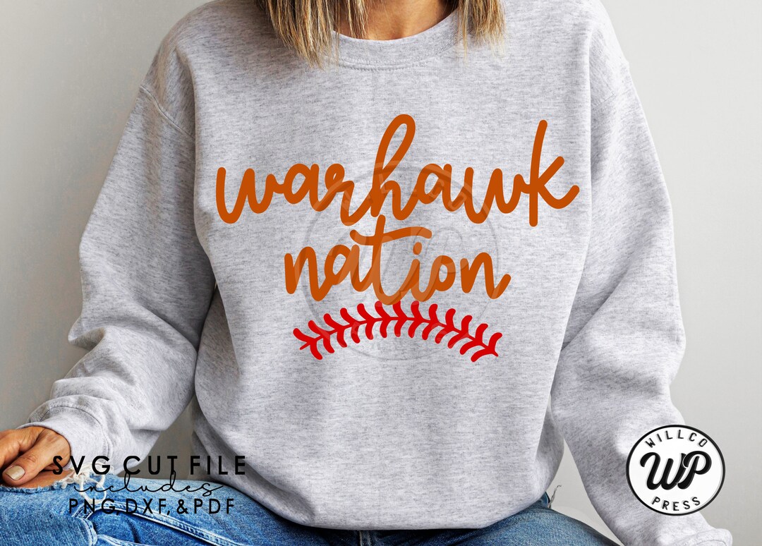 Warhawk Nation Svg, Baseball Svg, Softball Svg, Files for Cricut, Dxf ...