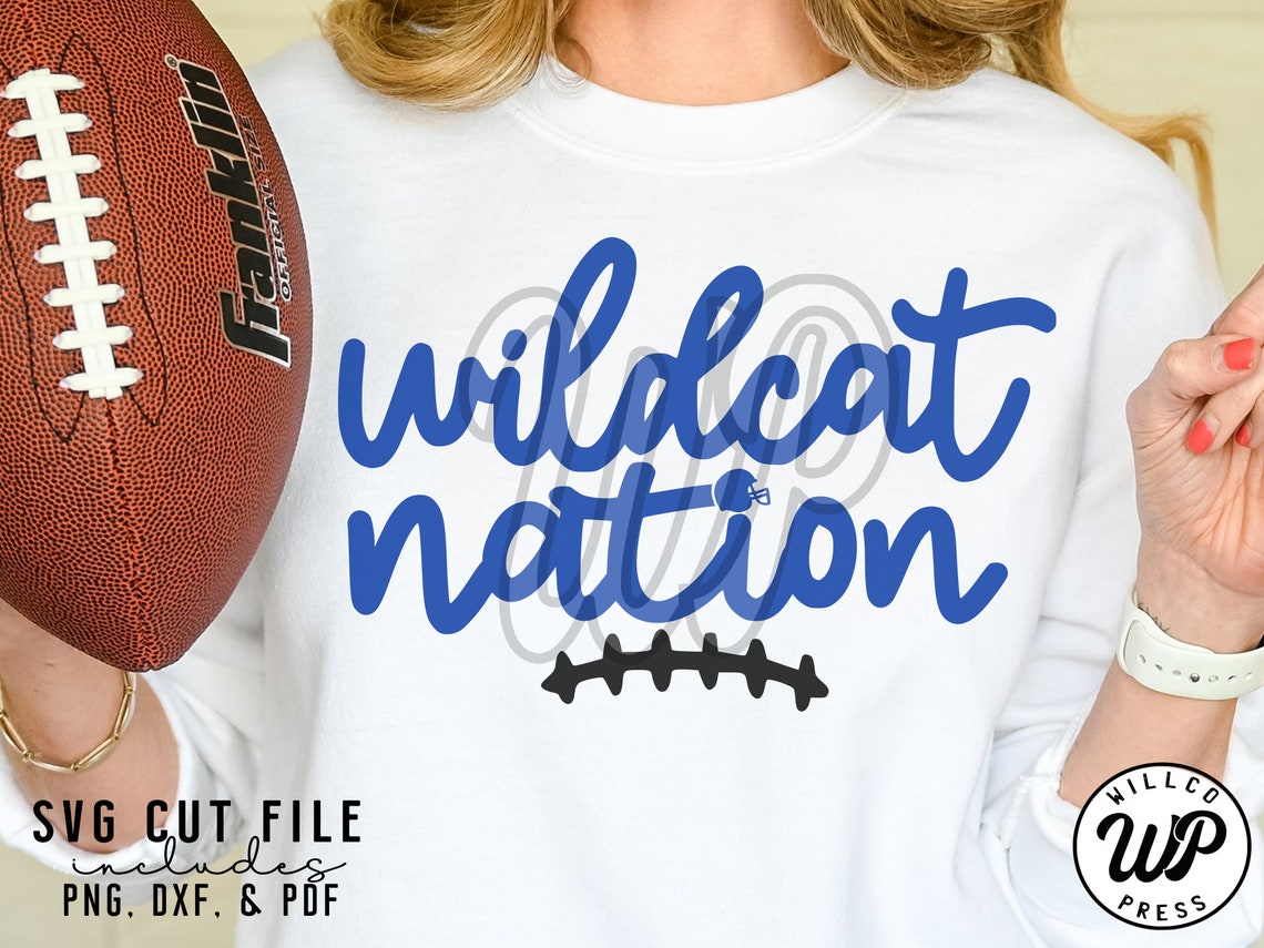 Wildcat Nation Svg, Wildcats Football, Png, Dxf, Svg Files for Cricut ...