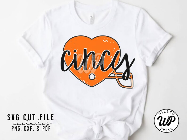Cincy Football Svg, Cincinnati Svg, Grunge, Distressed, Png, Dxf, Svg ...
