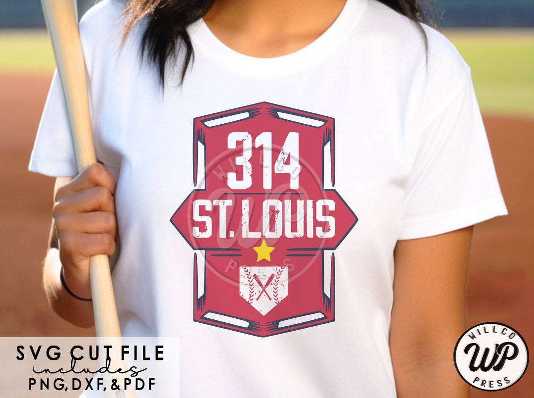 314 Baseball Svg, St Louis Area Code, Transparent Png, Dxf for ...