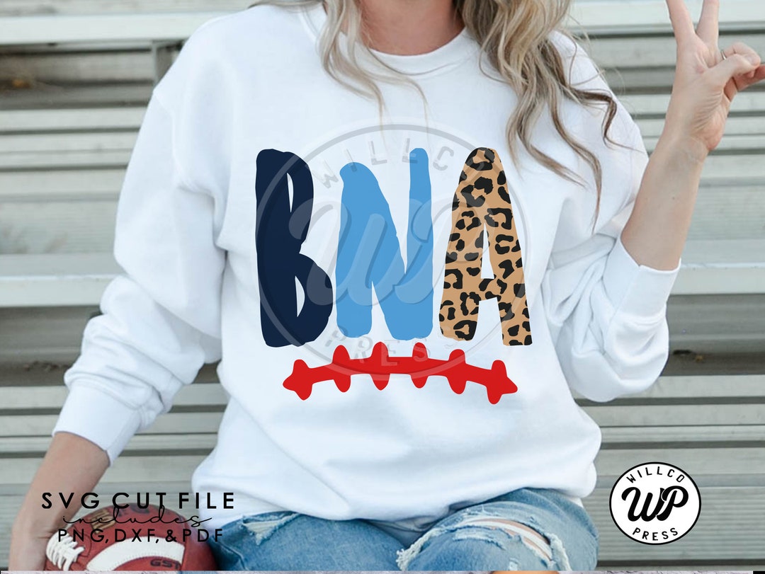 BNA Football Svg, Nashville Airport Code, Cheetah Print, Tennessee Svg ...