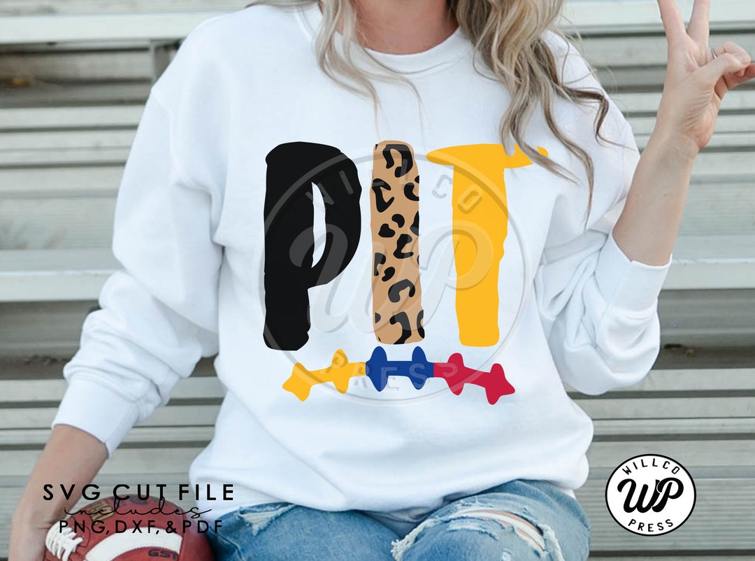 PIT Football Svg, Pittsburgh Airport Code, Cheetah Print, High ...