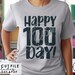 Happy 100th Day, 100 Days Svg, School Sublimination, Teacher Svg, Svgs ...