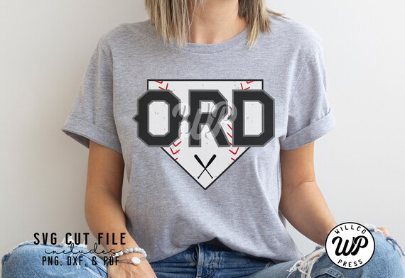 ORD Svg Chicago Svg Baseball Svg Airport Code Grunge | Etsy