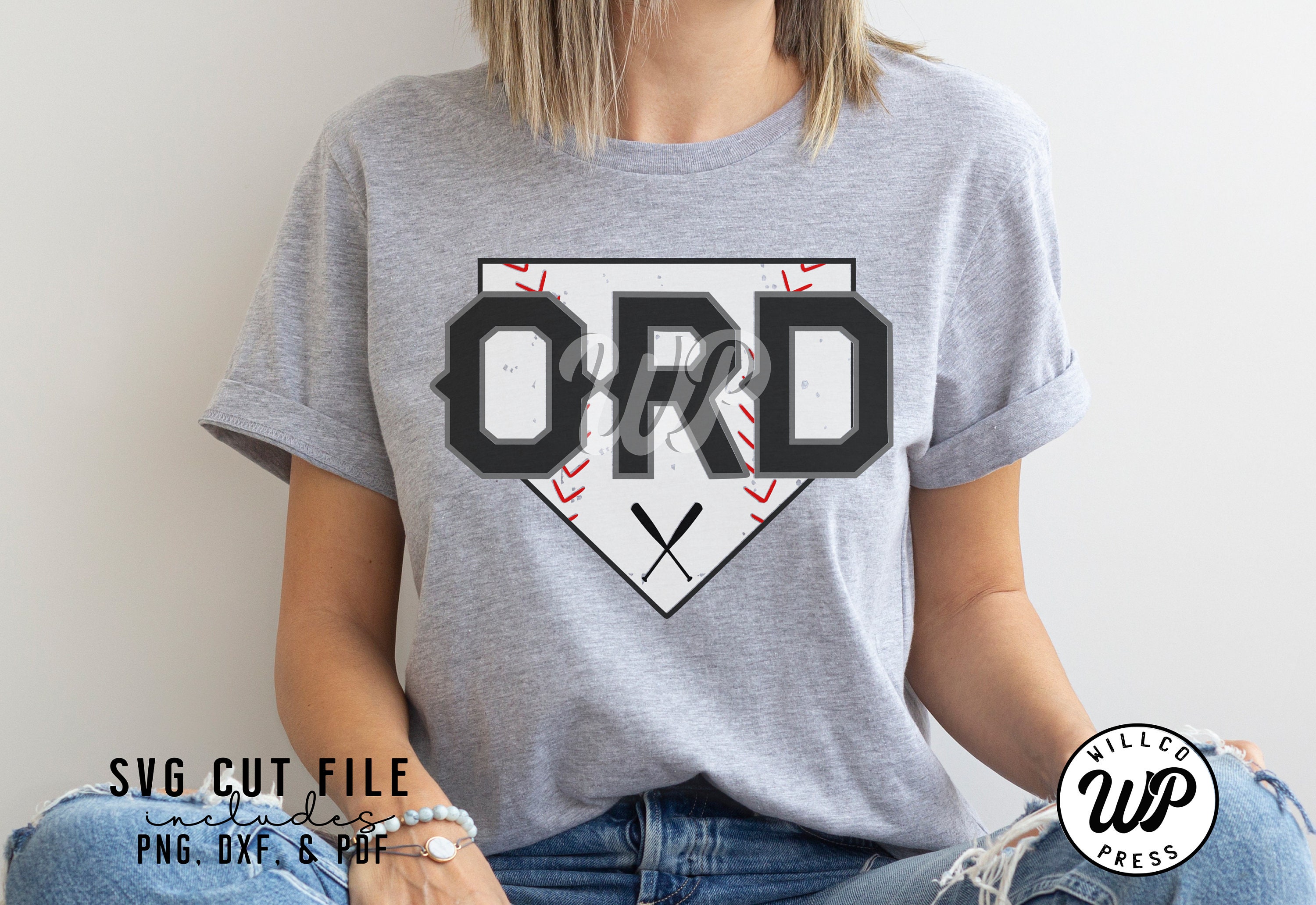 ORD Svg Chicago Svg Baseball Svg Airport Code Grunge - Etsy