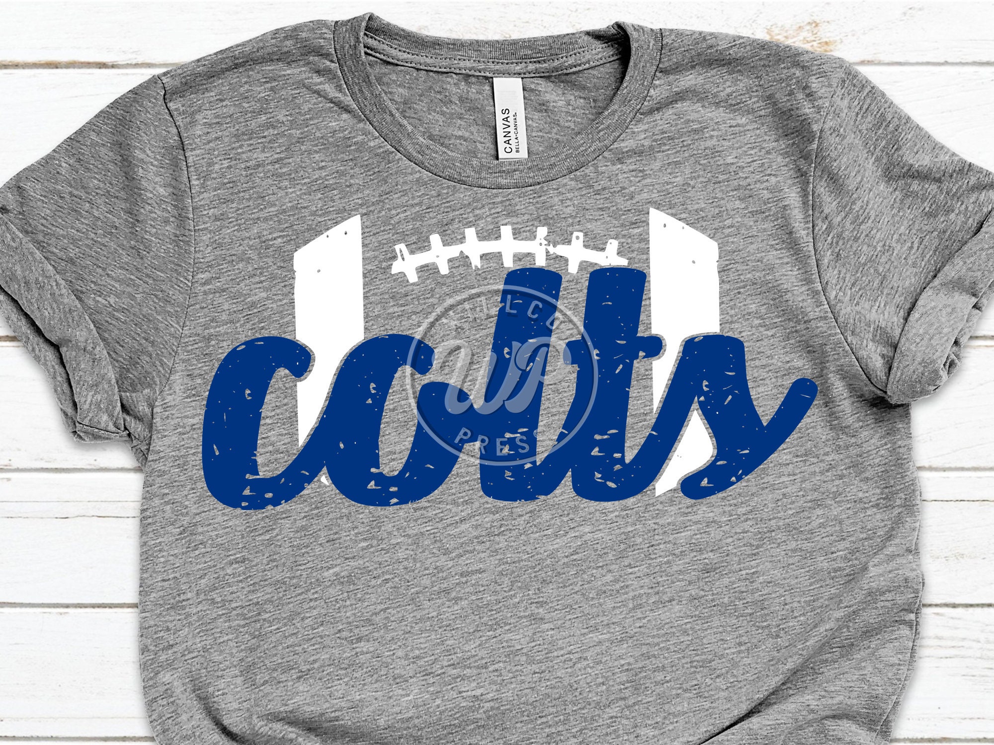 Colts Football Svg SVG Files for Cricut Grunge Distressed - Etsy