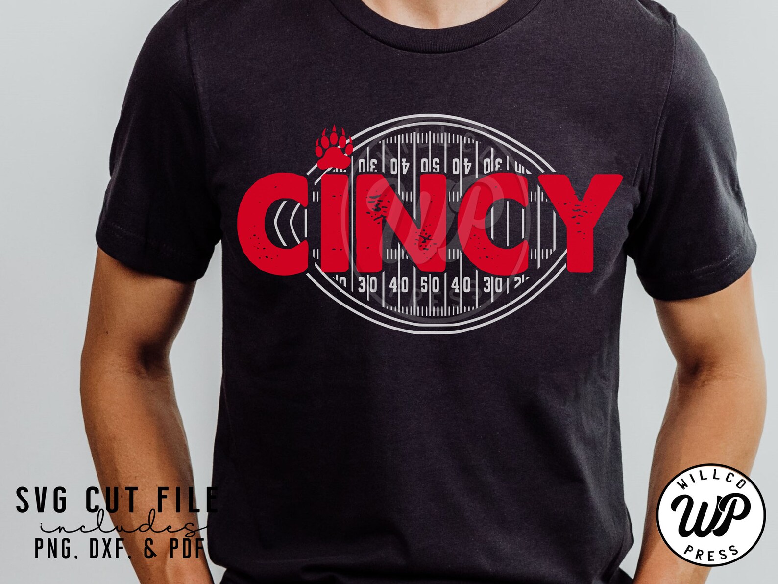 Cincy Football Svg Cincinnati Svg Png Dxf Svg Files for - Etsy