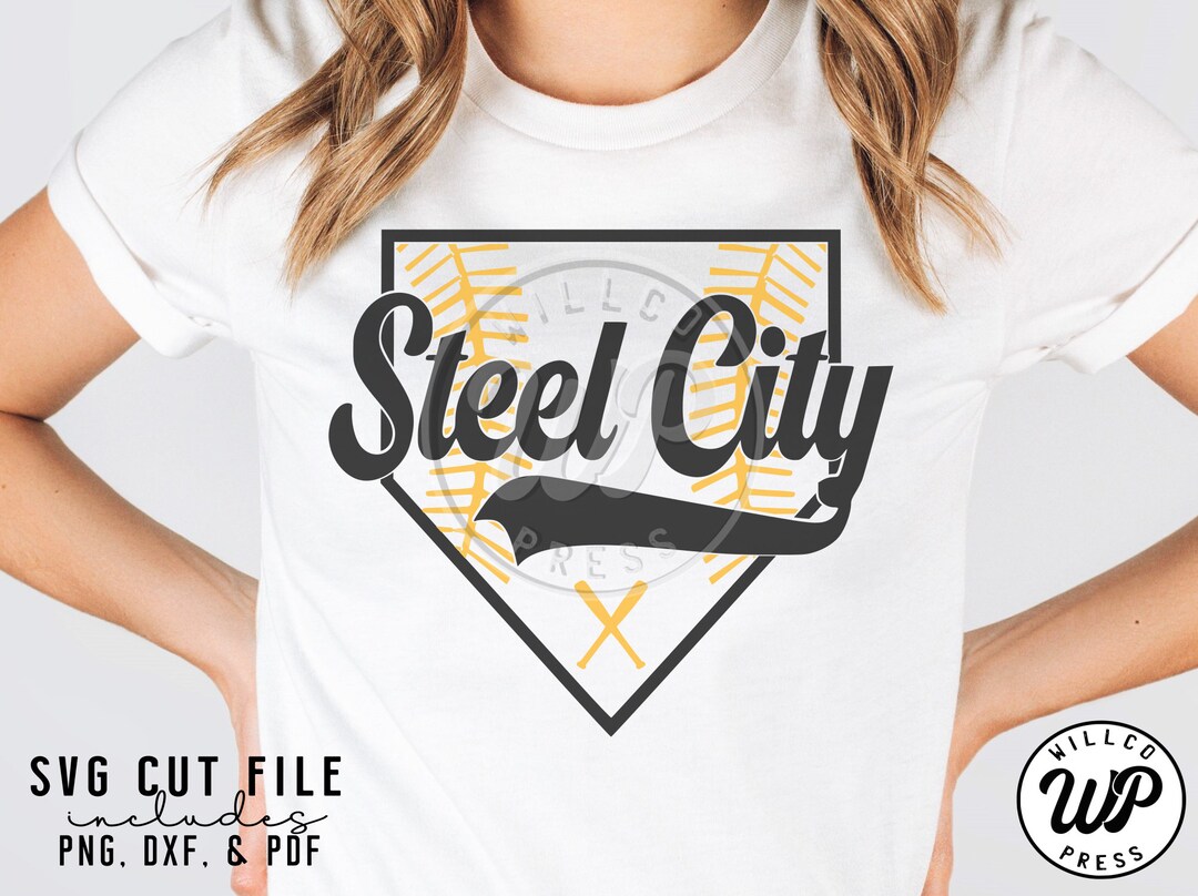 Steel City Baseball, Pittsburgh Svg, Png, Dxf, Svg Files for Cricut ...