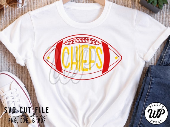 Chiefs Football Svg Png Dxf Svg Files for Cricut Shirt - Etsy