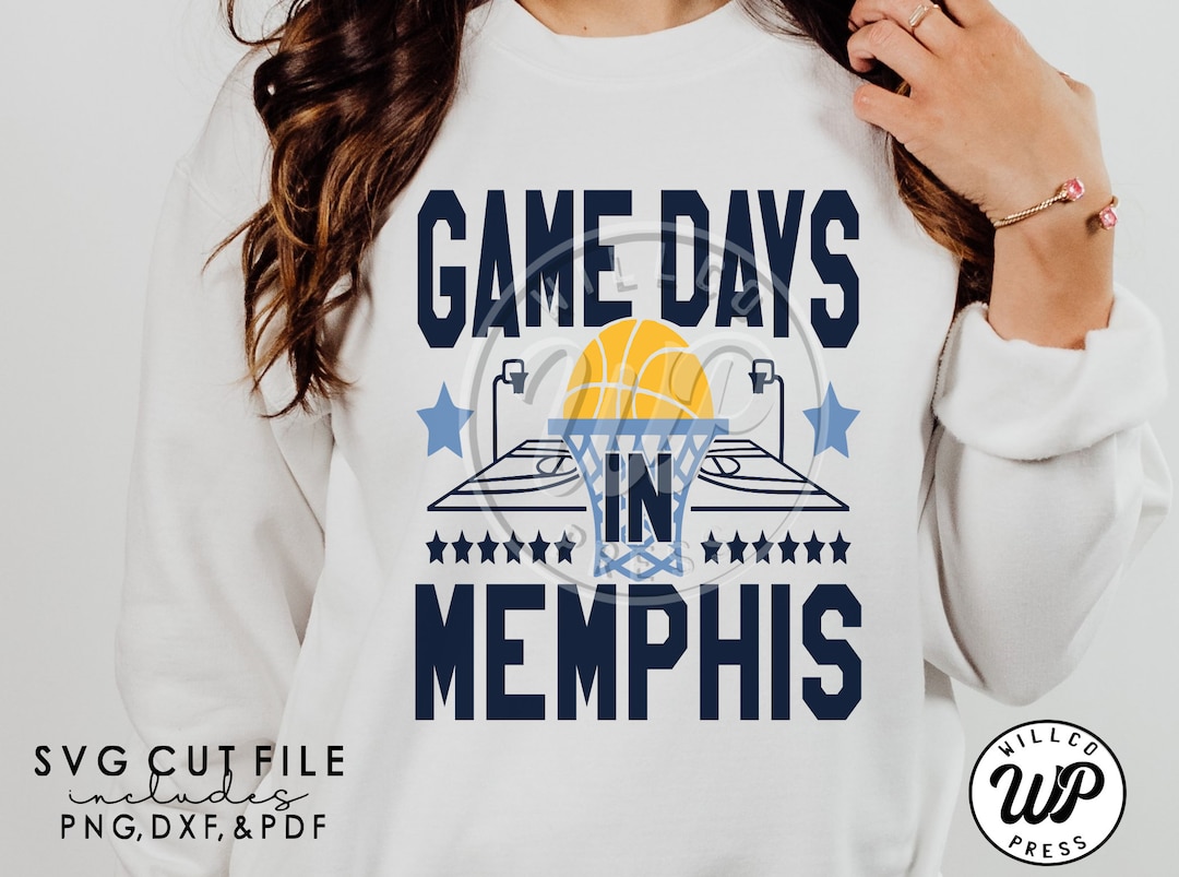 Game Days in Memphis, Tennessee Svg, Basketball Svg, Png, Dxf, Svg ...