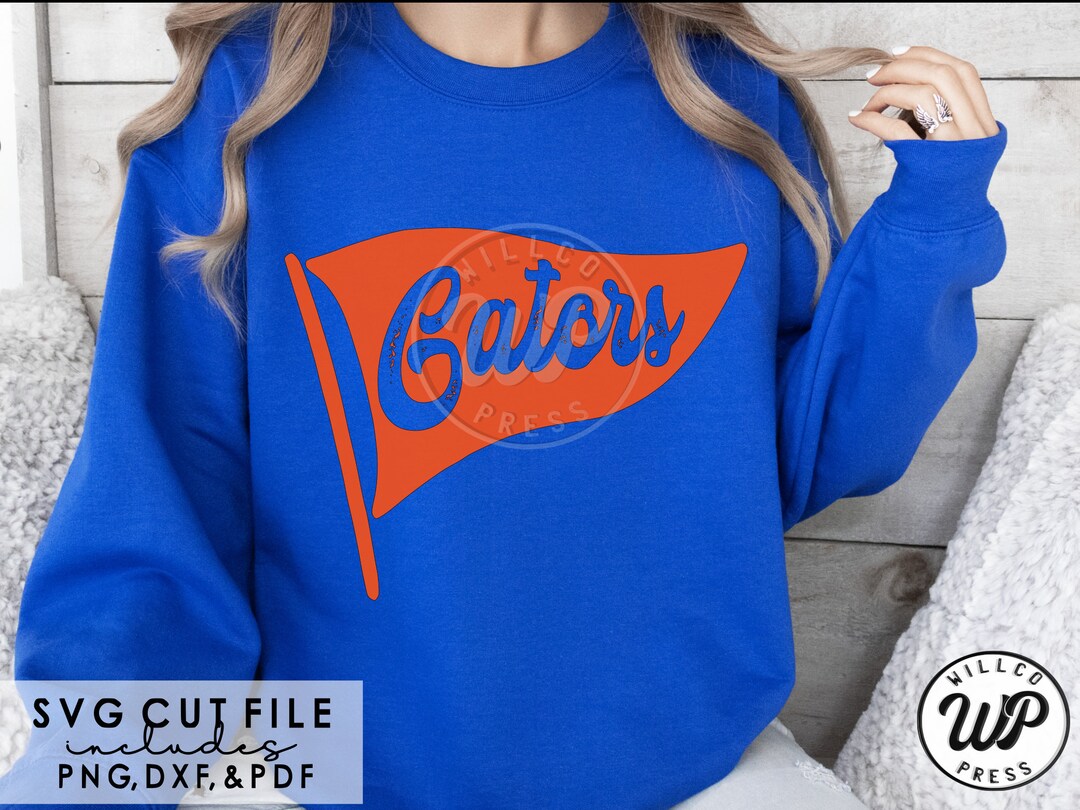 Gators Pennant Svg, Team Flag Svg, Vintage Football Svg, Digital ...