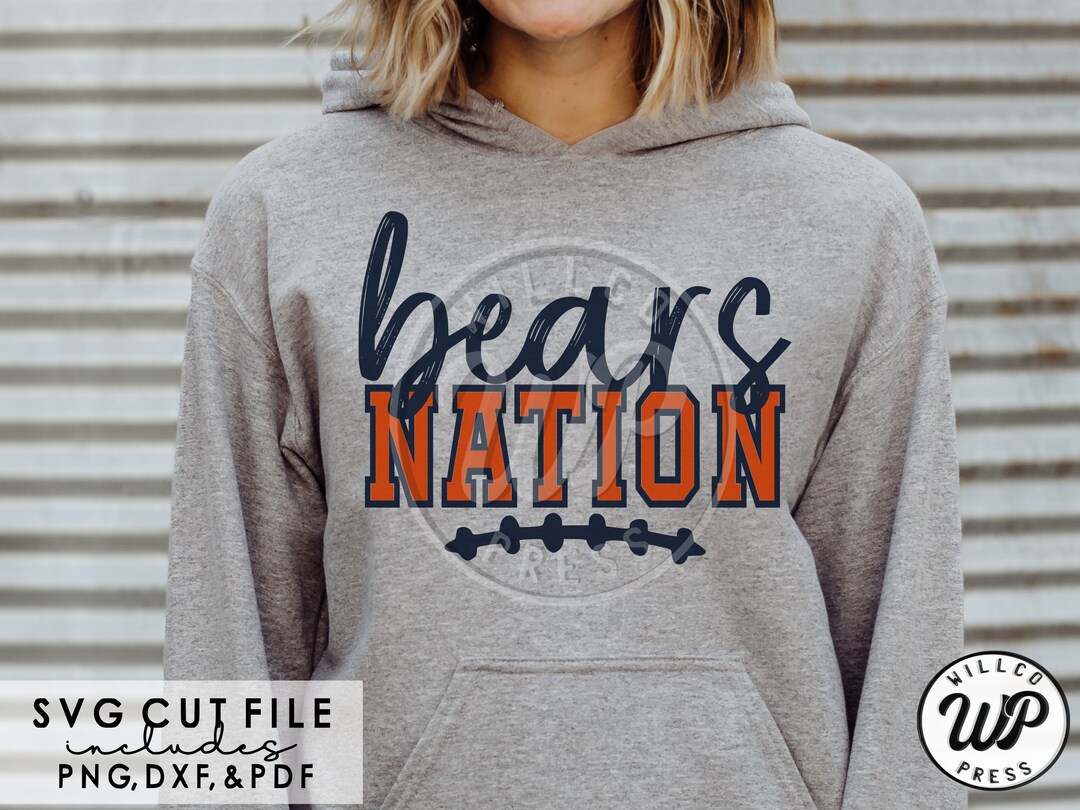 Bears Nation Svg Bears Football Svg Files for Cricut - Etsy