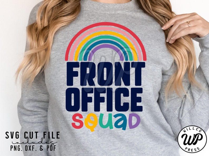 Front Office Squad Svg School Office Worker Teacher Teams - Etsy