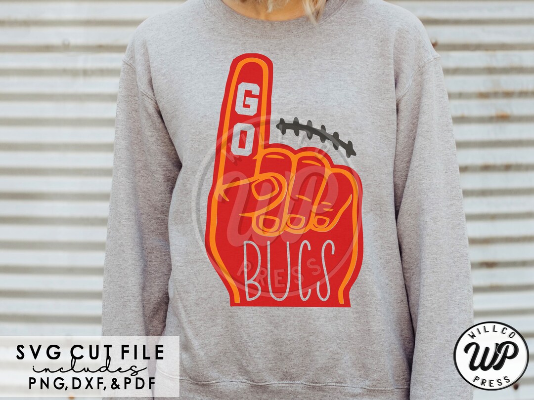 Go Bucs Svg, Buccaneers Football, Fan Foam Finger, Dxf, Png, Svg Files ...