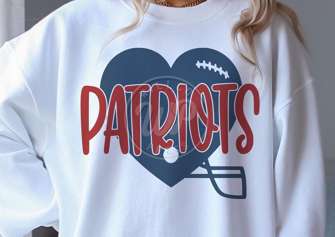 Patriots Heart Helmet, Mascot Png, Football Svg, Digital Download, Svg ...