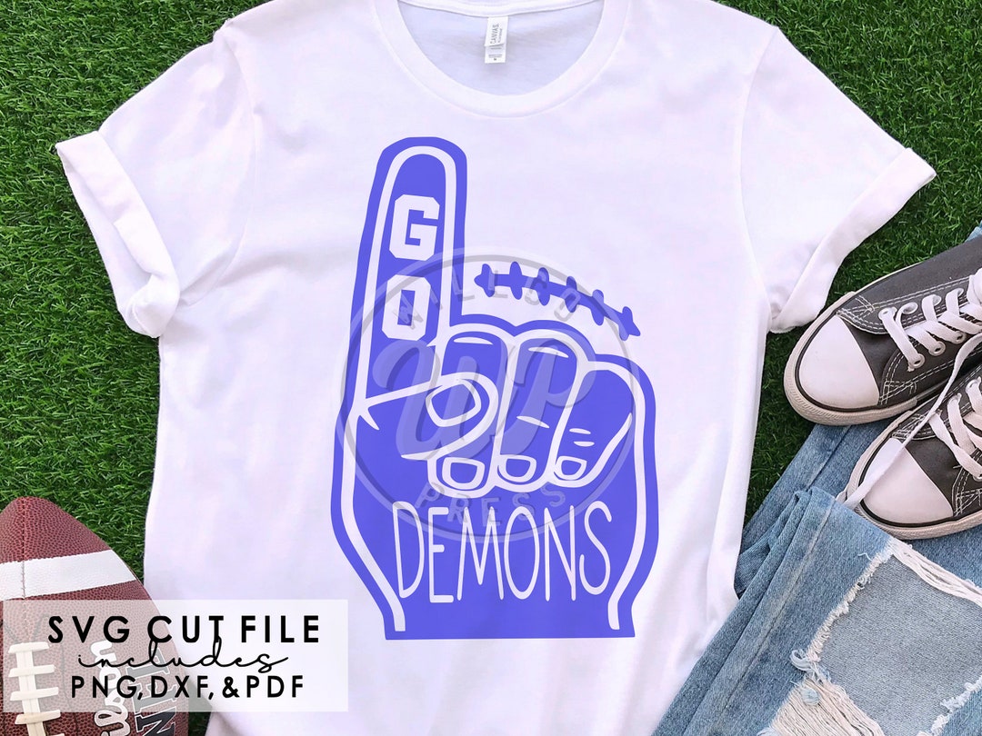 Go Demons Svg, Demonsfootball Png, Fan Foam Finger, Dxf, Png, Svg Files ...