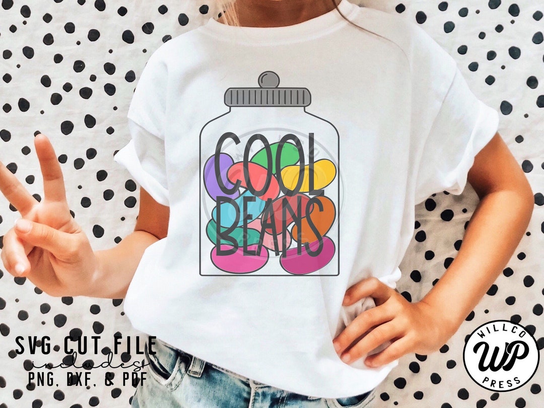 Cool Beans Svg, Jelly Beans, Kids Svg, Png, Dxf, Svg Files for Cricut ...