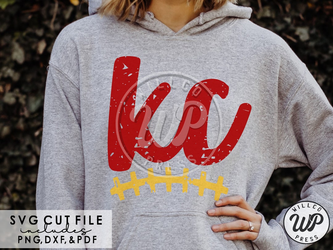 KC Football Svg, Kansas City Svg, Grunge Distressed, Png, Dxf, Svg ...