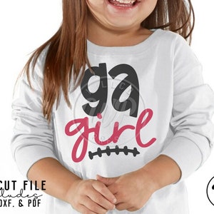 Georgia Girl Svg, GA Football Svg, Png, Dxf, Svg Files for Cricut ...
