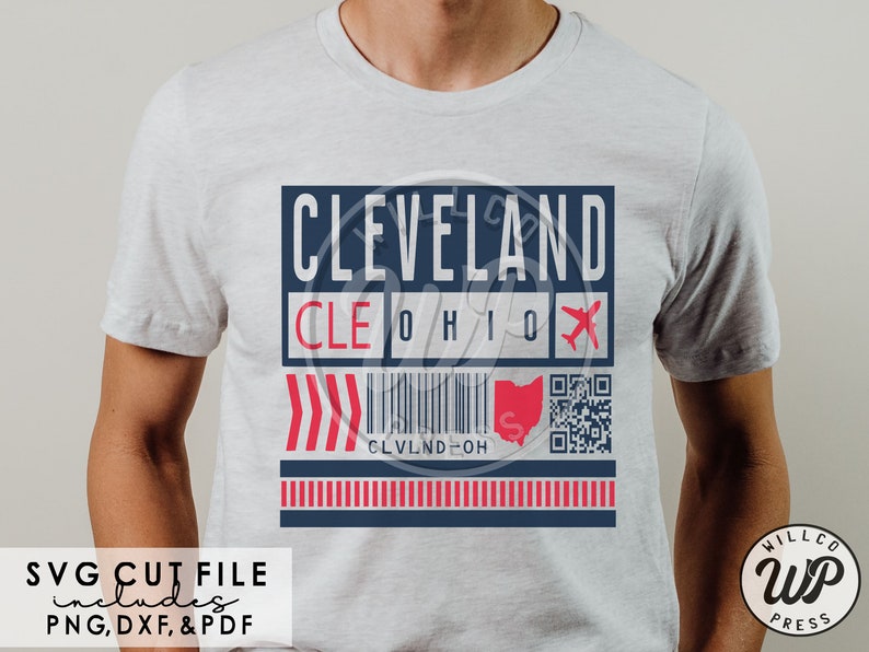 Cleveland Ohio Svg, CLE Airport Tag, Digital Download, High Resolution ...