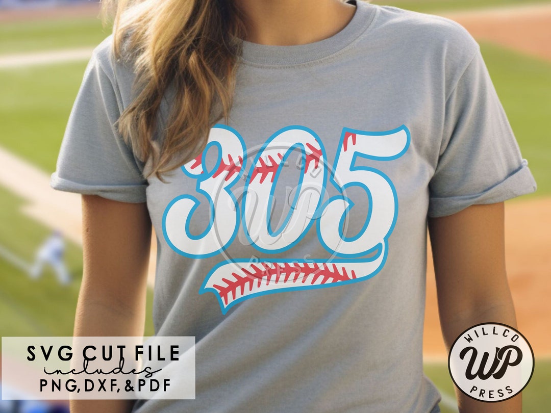 305 Baseball Png, Miami Svg, Retro Area Code, Dtf Image, Digital ...