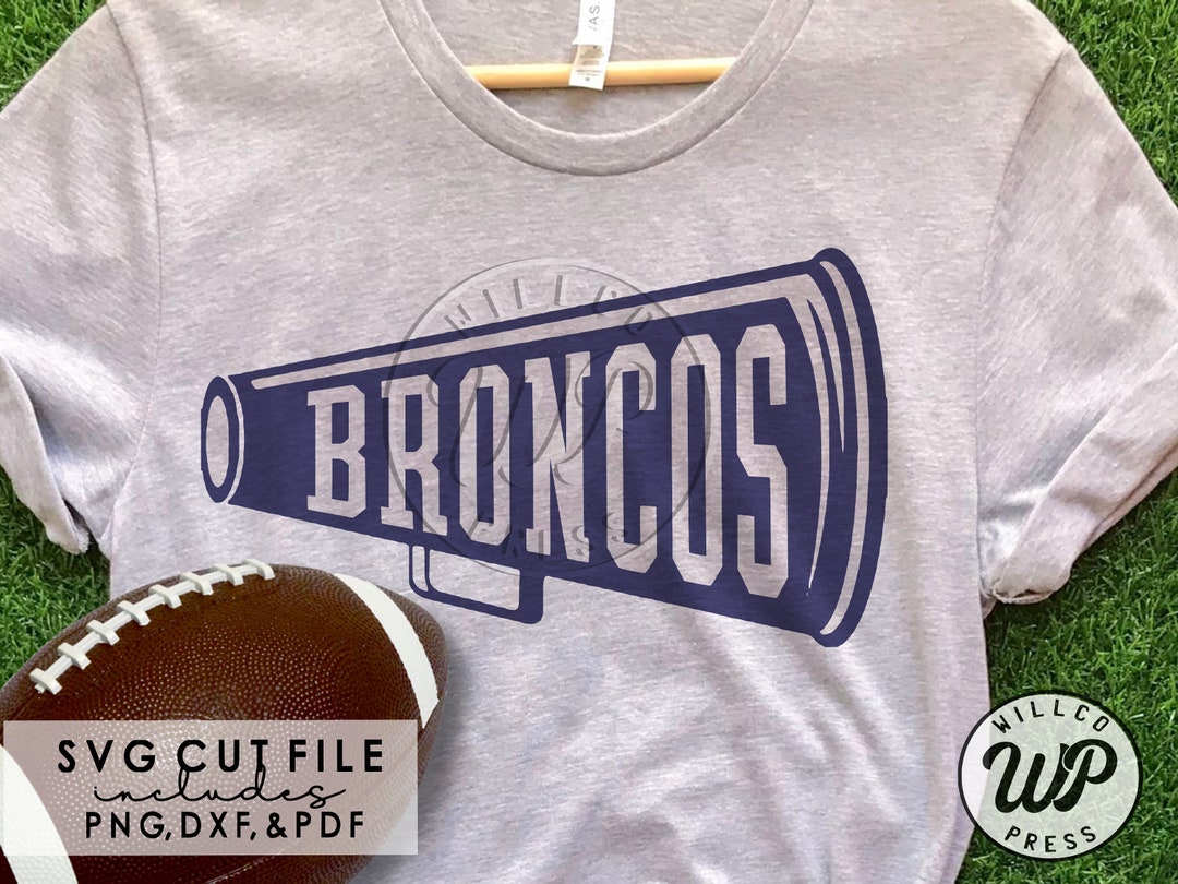 Broncos Mascot Svg, Broncos Cheer Png, School Sports, Digital Download ...