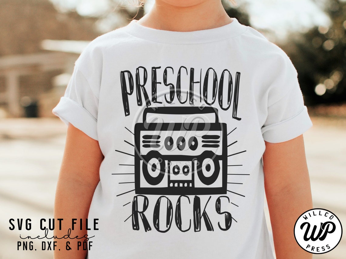 Preschool Rocks Svg Preschooler Teacher Png Dxf Svg Files - Etsy