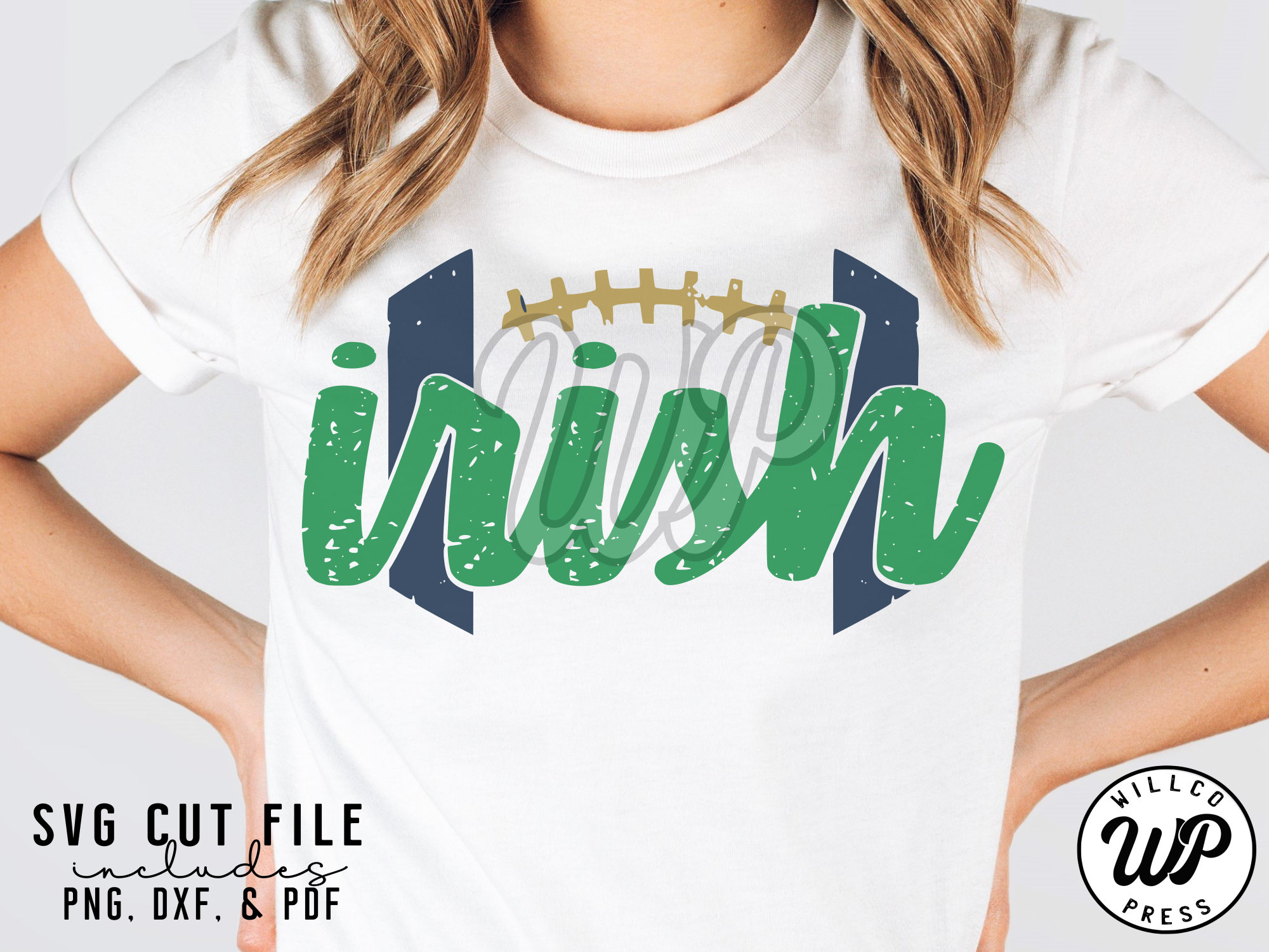 Irish Football SVG, DXF, PNG, Grunge Distressed, Svg Files for Cricut ...