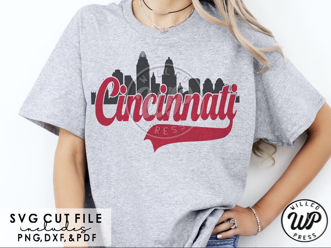 Cincinnati Skyline Png, Cincy Svg, Svg Files for Cricut, Sublimination ...