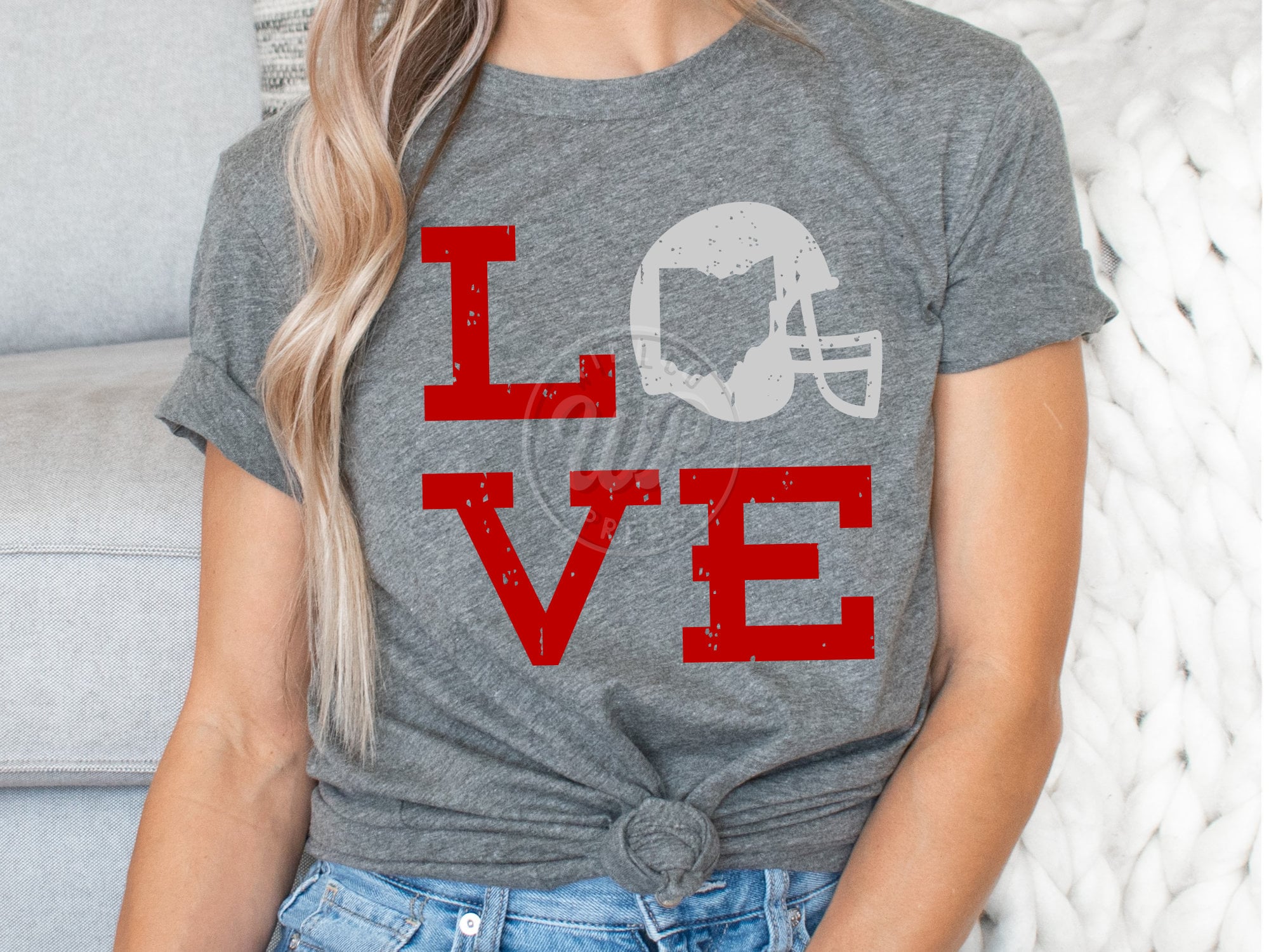 LOVE Ohio Svg Football Svg Grunge Distressed Png Dxf Svg - Etsy